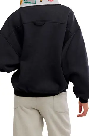 Free People Patch Hoodie