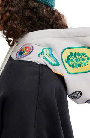 Free People Patch Hoodie