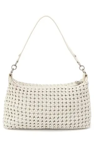 Hobo Woven Leather Shoulder Bag