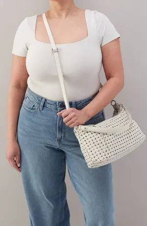 Hobo Woven Leather Shoulder Bag