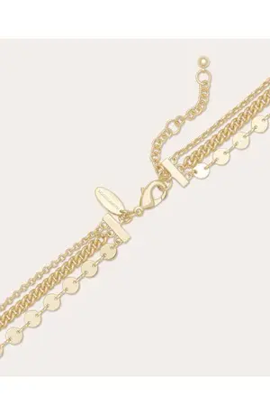 Ramy Brook Saruti Layered Necklace With Enamel Beads And Czech Crystals