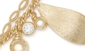 Ramy Brook Anya Hand Chain With Cubic Zirconia