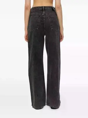Rag & Bone Faded Effect Wide-leg Jeans