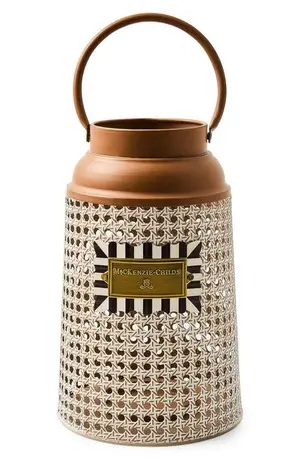 MACKENZIE-CHILDS Cane Small Lantern - Beige