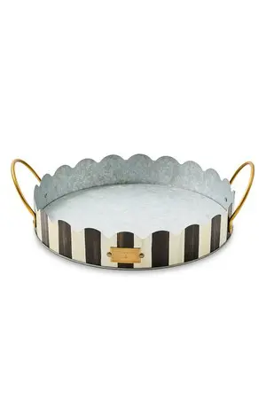 MACKENZIE-CHILDS Courtly Stripe Set Of 2 Serving Trays