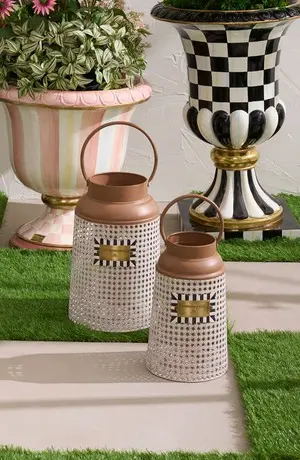 MACKENZIE-CHILDS Cane Large Lantern