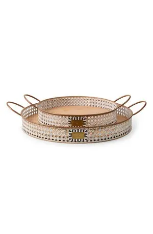 MACKENZIE-CHILDS Cane Small Serving Tray