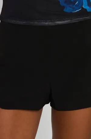 Princess Polly Film Noir Tailored Mid-rise Shorts