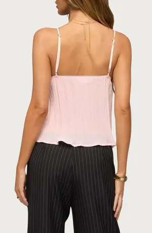 EDIKTED Rhian Lace Pleated Camisole