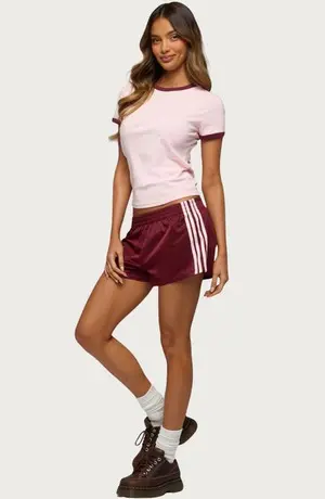 EDIKTED Zeke Contrast Trim T-shirt