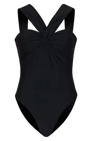 MILLY Betsy Draped One-piece Swimsuit