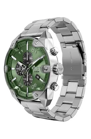 DIESEL® Stainless Steel Chronograph Bracelet Watch - Silver