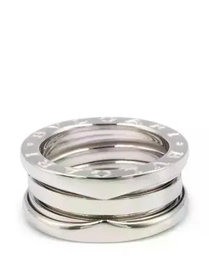 BVLGARI B.zero1 Three-band Ring In 18k White Gold - Silver