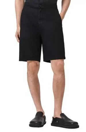ALLSAINTS Corbett Cotton Linen Blend Shorts