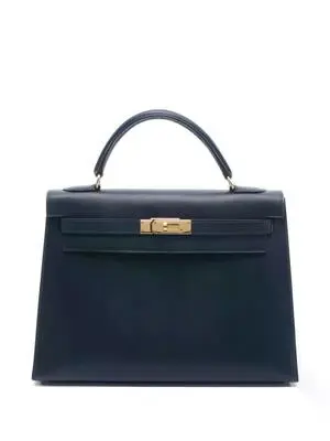 Hermès 1995 Kelly 32 Handbag - Blue