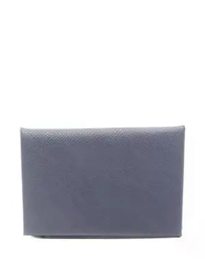 Hermès Calvi Coin Purse - Blue