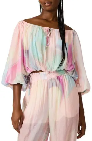 Steve Madden Auda Off-the-shoulder Bubble Top