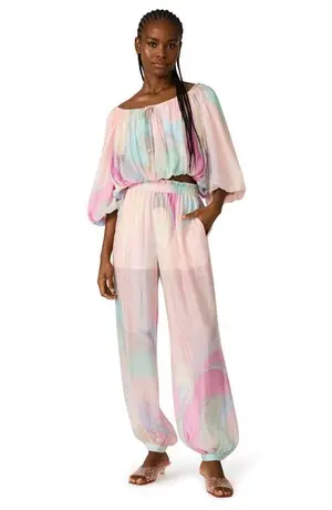 Steve Madden Auda Colorblock Parachute Pants