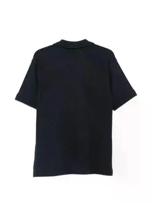 Marc O'polo Ribbed-knit Open-collar T-shirt