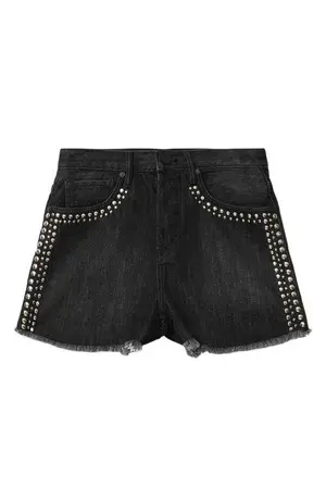 ALLSAINTS Heidi Studded Denim Shorts