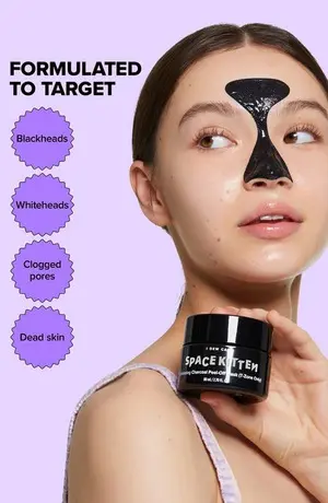 I DEW CARE Space Kitten Exfoliating Charcoal Peel Off Mask - No Color