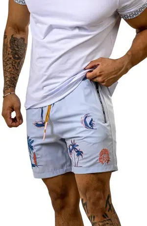 MACEOO Marthyr Print Swim Trunks
