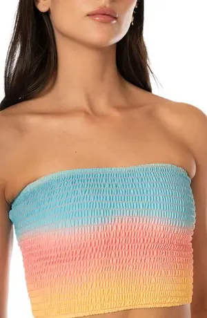 MAAJI Smocked Strapless Bikini Top