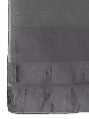 Versace 1990s Medusa Jacquard Scarf