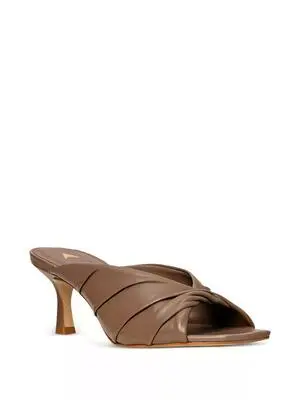 ANDREA CARRANO Ruched Effect Sandals
