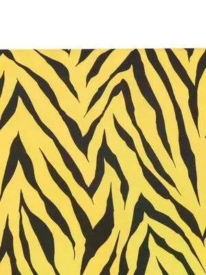 Versace 1990s Zebra-print Greca Scarf