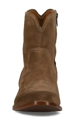 THE FRYE COMPANY Austin Western Leather Zip-up Boots