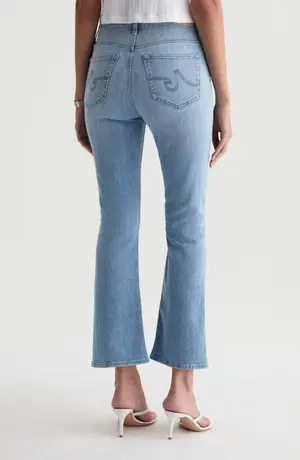 Ag Farrah Mid Rise Crop Bootcut Jeans - Flight