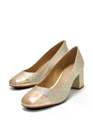 Michael Kors Glitter-effect Cap-toe Pumps