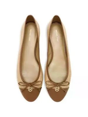Michael Kors Bow Detail Ballet Flats - Neutrals