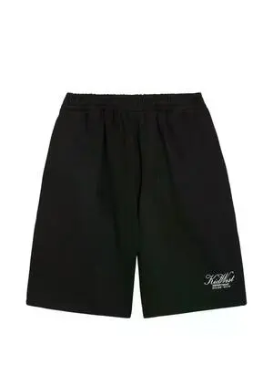 KIDWEST Script Elasticated Shorts - Black