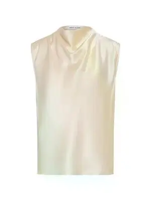 Rebecca Vallance Montague Cowl Neck Sleeveless Top - Neutrals