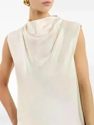 Rebecca Vallance Montague Cowl Neck Sleeveless Top