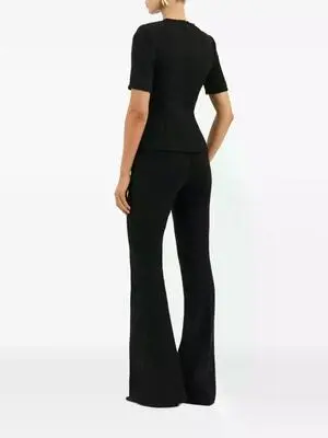 Rebecca Vallance Elvie Bouclé Peplum Top