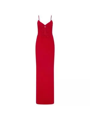 Rebecca Vallance Bow-embellished Gown - Red