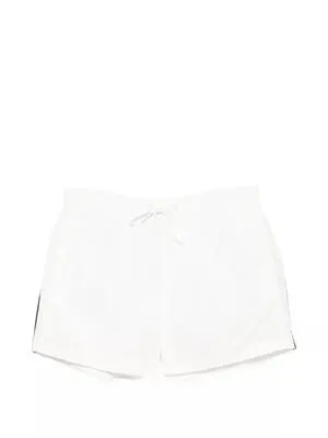 Sundek Stripe-trim Swim Shorts - White
