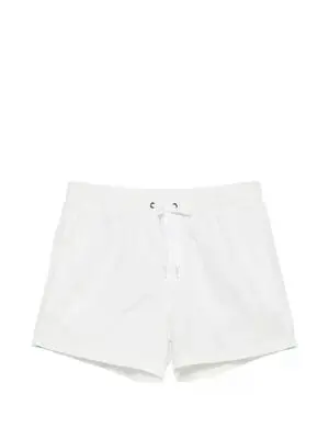 Sundek Stripe-trim Swim Shorts - White