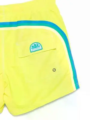Sundek Striped Trim Drawstring Swim Shorts