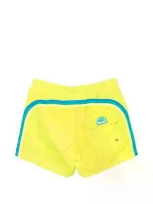 Sundek Striped Trim Drawstring Swim Shorts