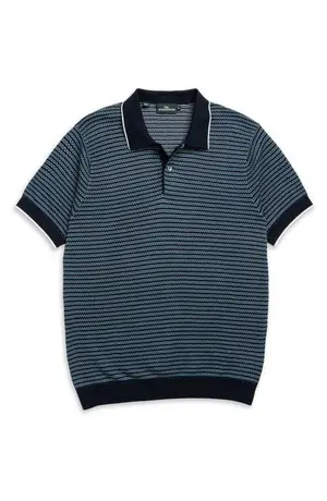 Rodd & Gunn Oyster Island Texture Polo - Teal