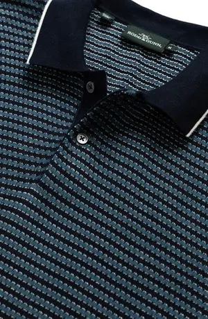 Rodd & Gunn Oyster Island Texture Polo - Teal