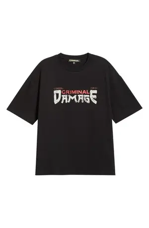 Criminal Damage Logo Shirts For Men