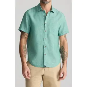 UNTUCKIT Cameron Solid Wrinkle Resistant Linen Button-up Shirt - Amazon