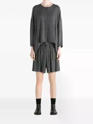 UMA WANG Geometric Print Asymmetric Shirt