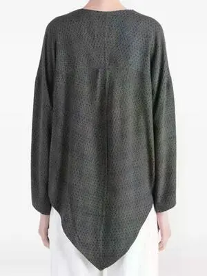UMA WANG Geometric Print Asymmetric Shirt