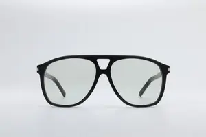 12PM STUDIOS Toronto Aviator Sunglasses - Black/smoke